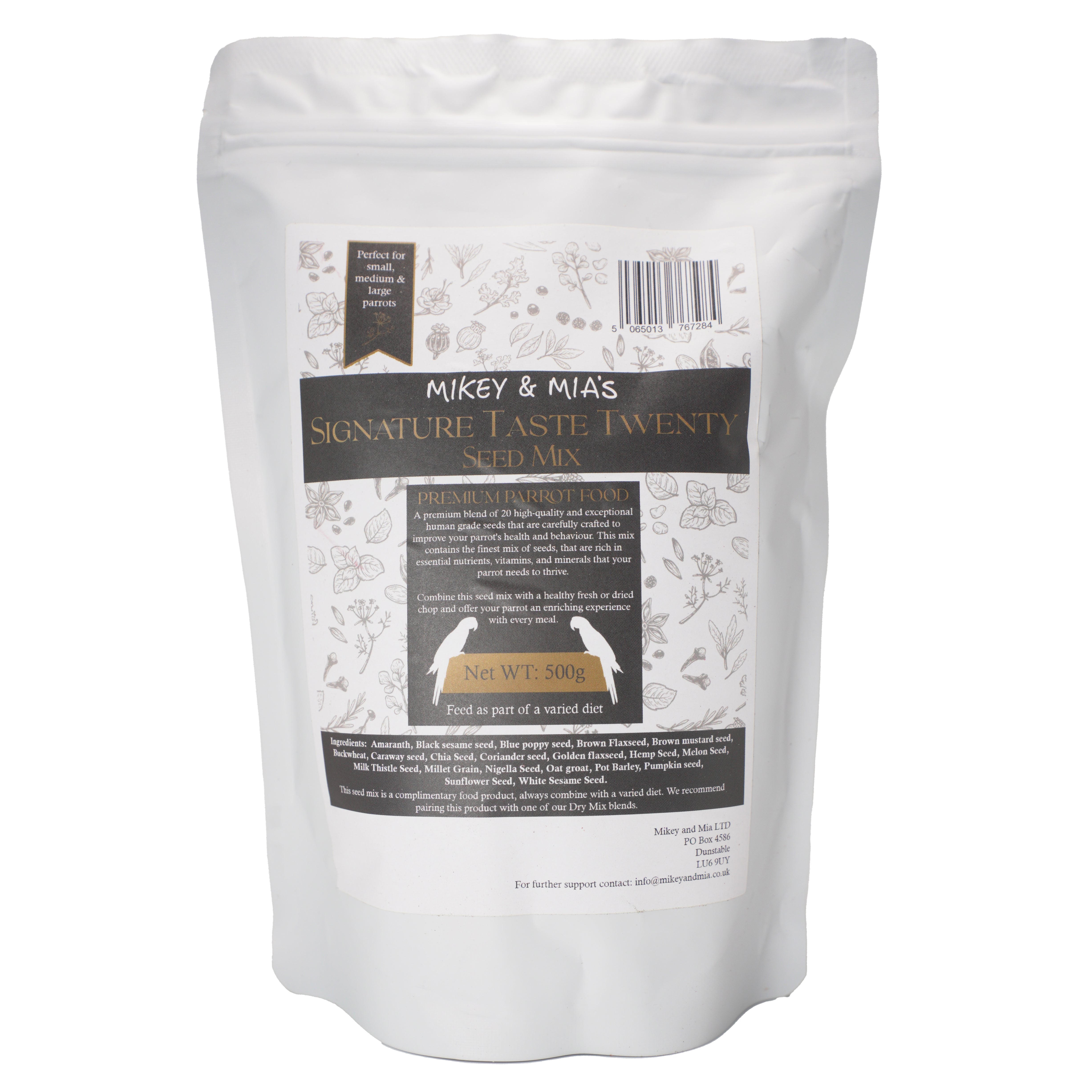 Signature Taste Twenty Seed Mix For Parrots - 500g – Mikey and Mia
